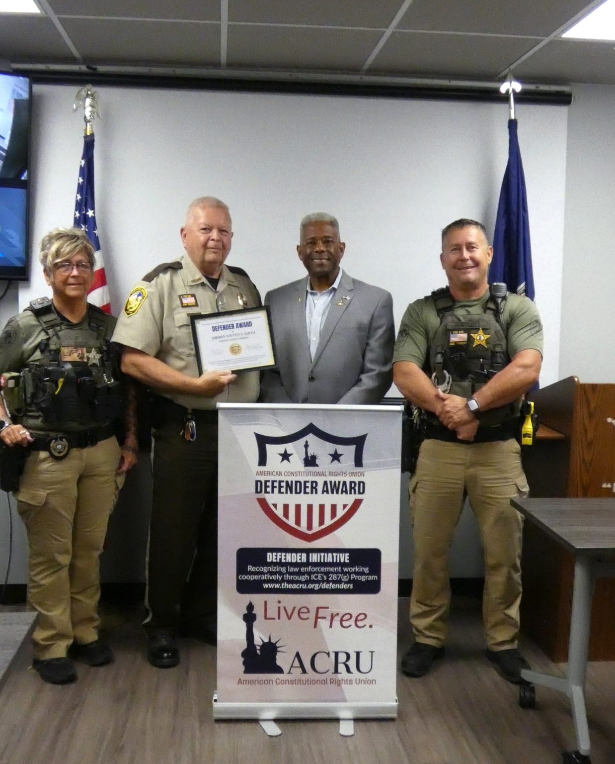 Greene County Sheriff Honored with Defender Award for Putting Citizens ...