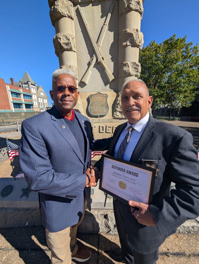 Sheriff Tony Guy, Beaver County, Pennsylvania, Honored with Defender ...
